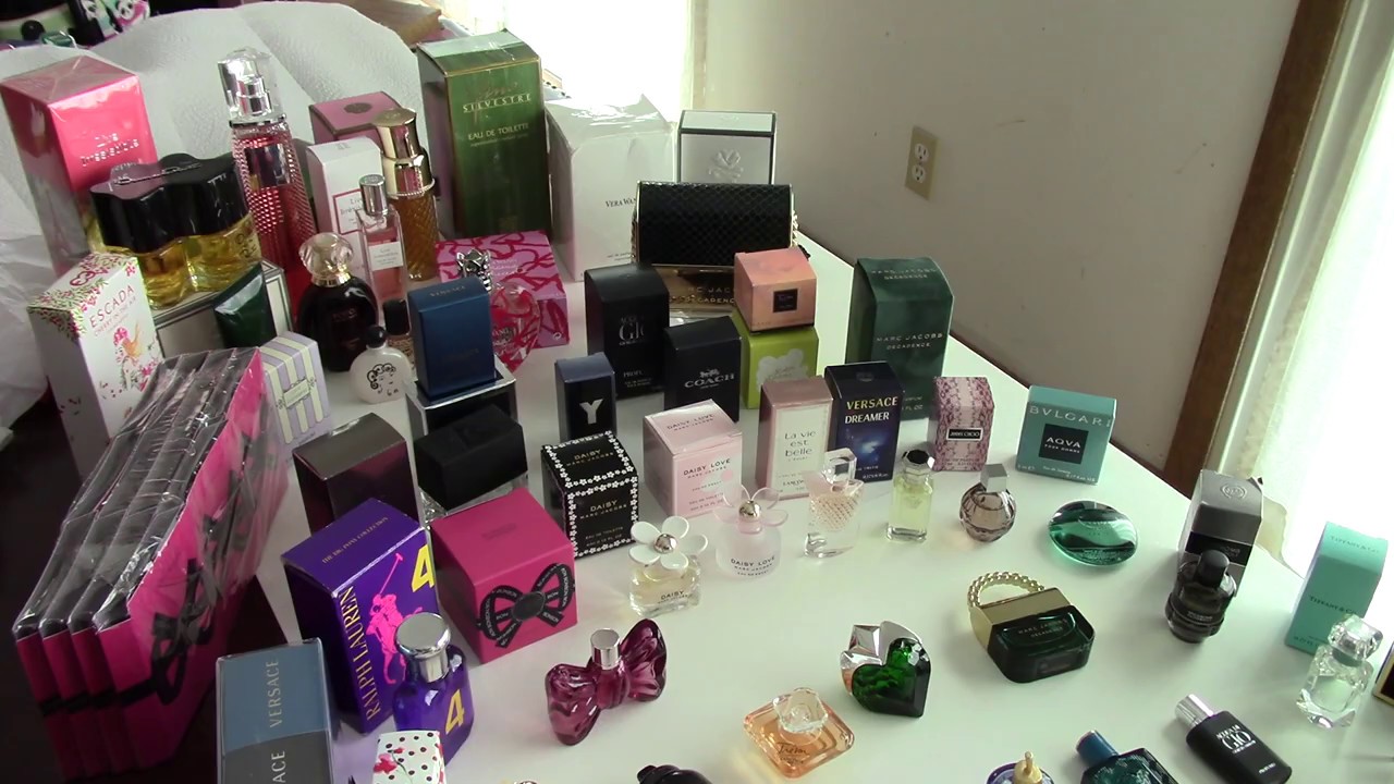 My huge mini perfume collection (AKA how to buy big bottles of only the ...