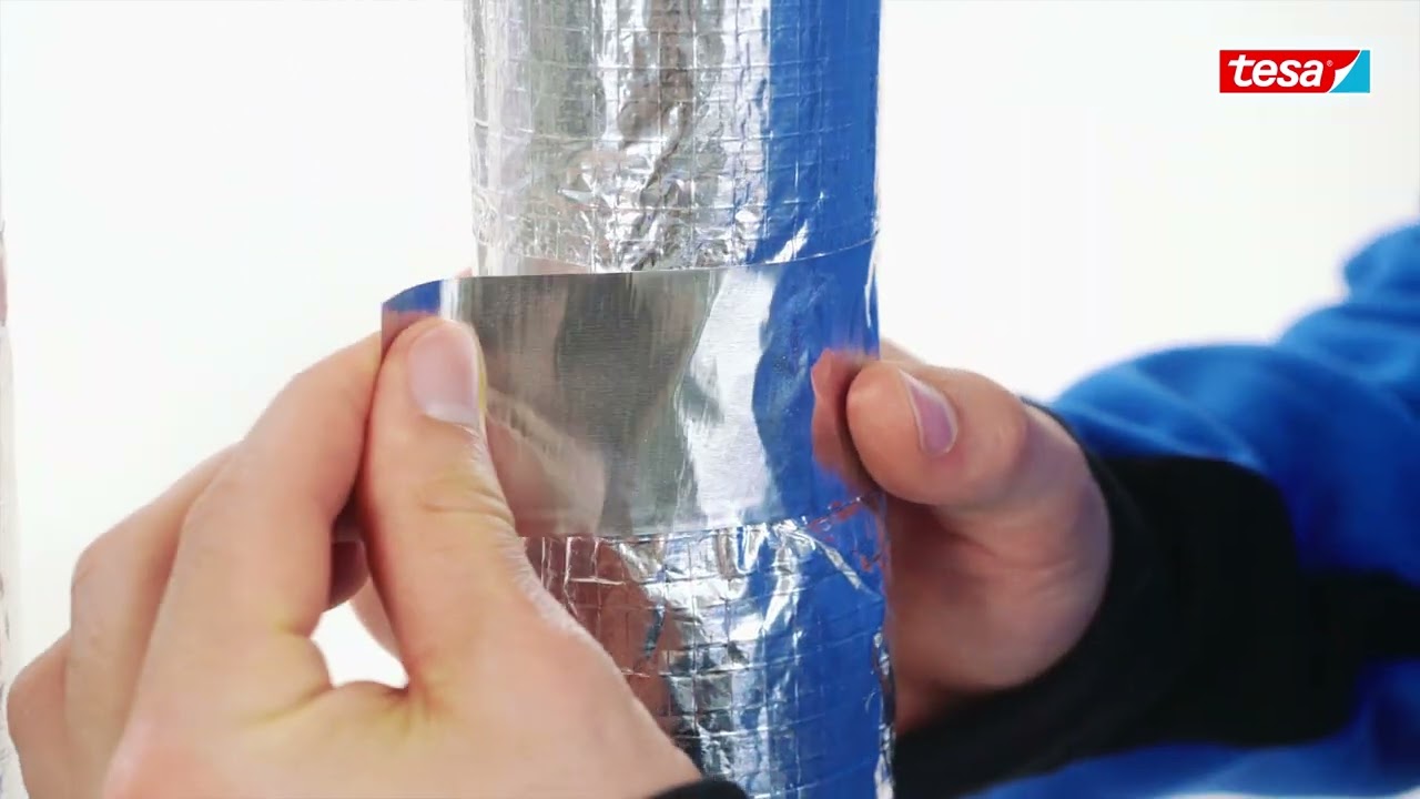 tesa 60650 Aluminium tape (50µm) zonder liner - YouTube