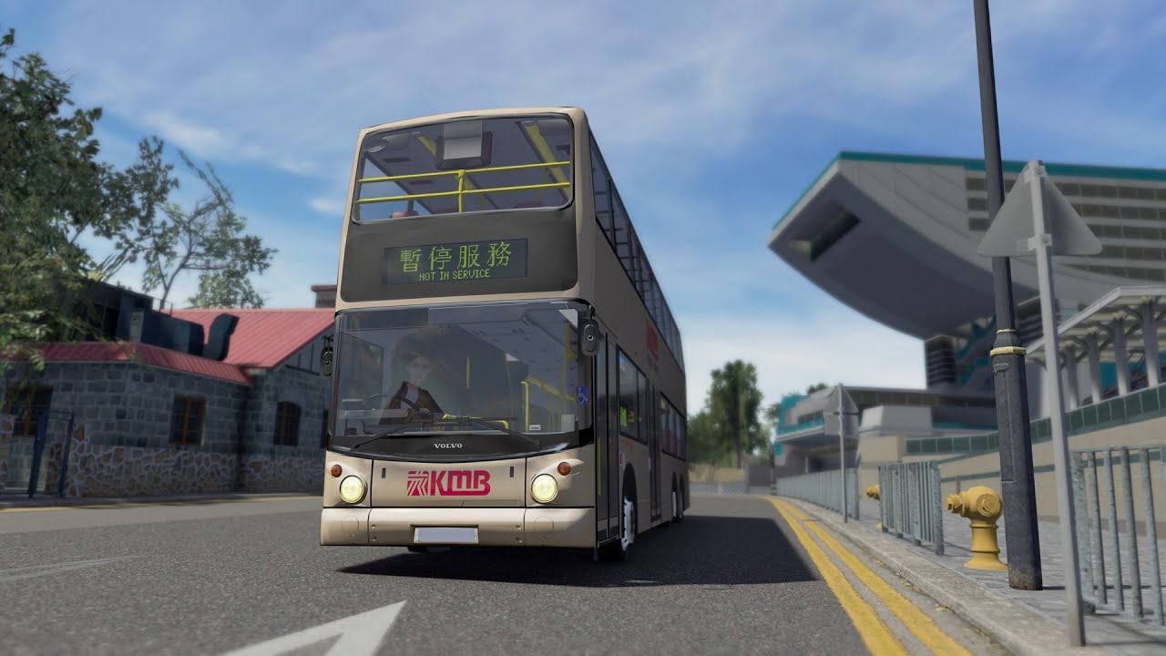 Assetto Corsa - Pure LCS 1.16 / 山頂道 Hong Kong 🌤️ / 九巴 KMB Volvo Super ...