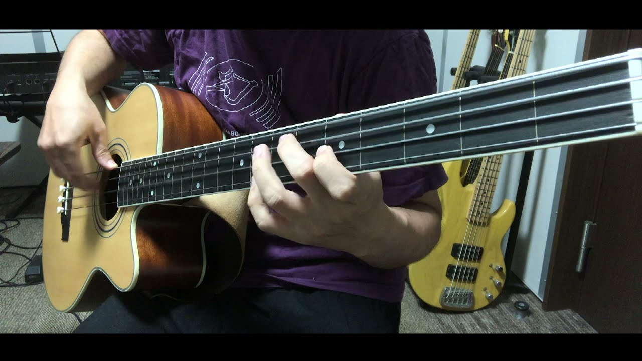 Classic Rock Riffs on the Acoustic Fretless Bass (Key E only) - YouTube