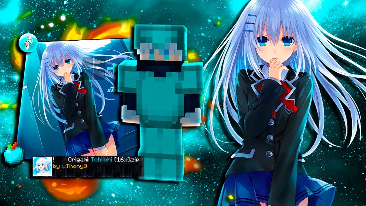 Origami Tobiichi 16x - ANIME MINECRAFT BEDWARS TEXTURE PACK JAVA ...