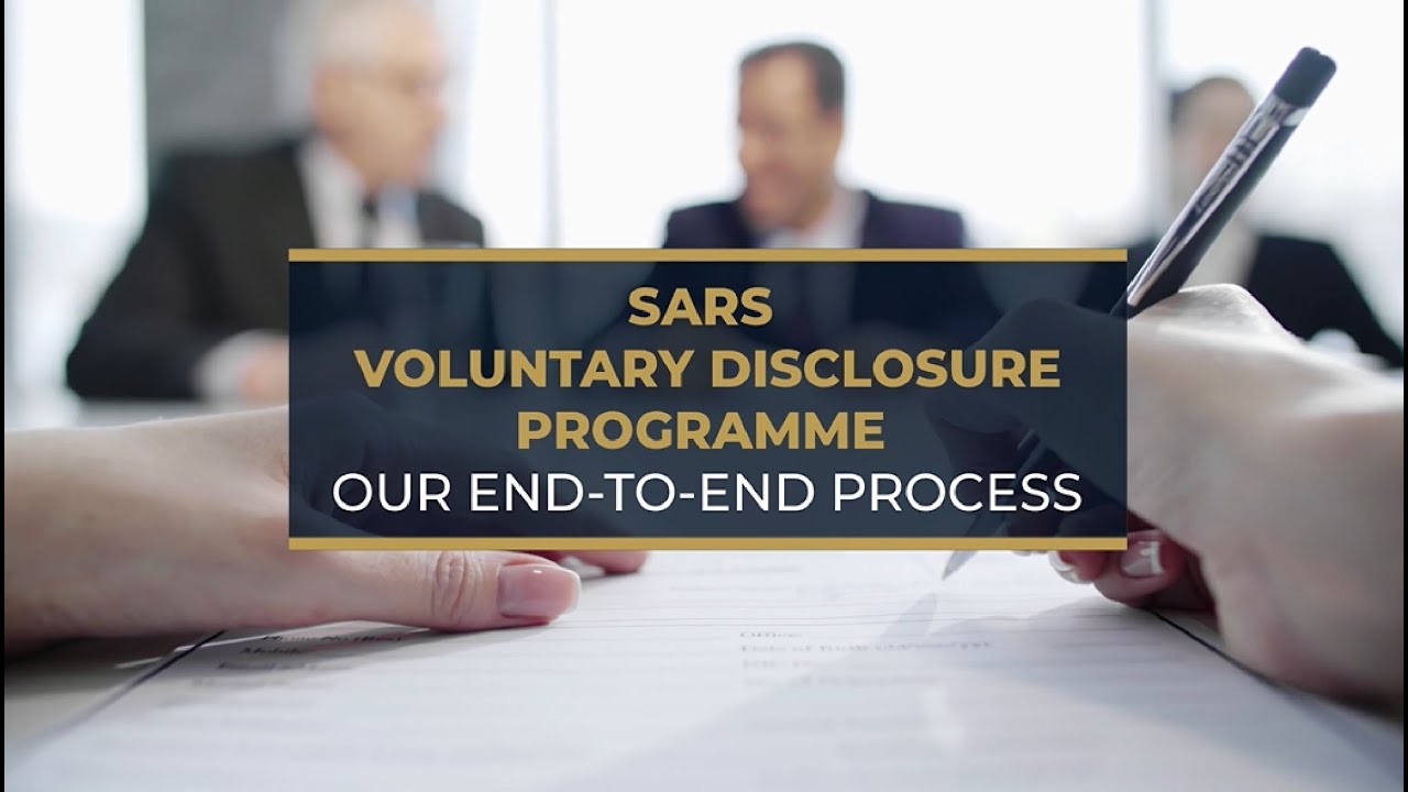 SARS Voluntary Disclosure Programme | Our end-to-end Process - YouTube