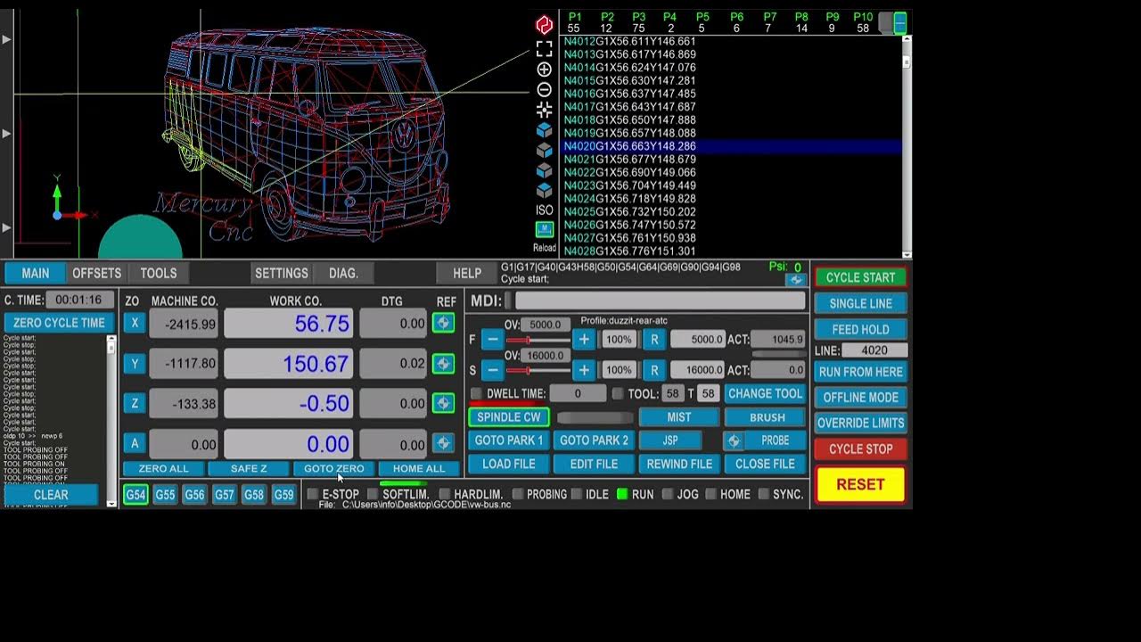 UCCNC software . Overview of the motion control software used for ...