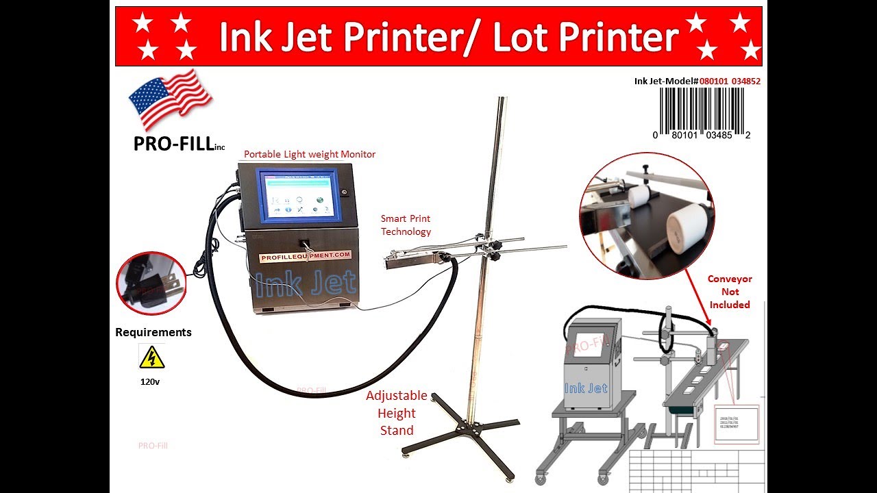 Ink Jet Printer / Lot Printer - YouTube