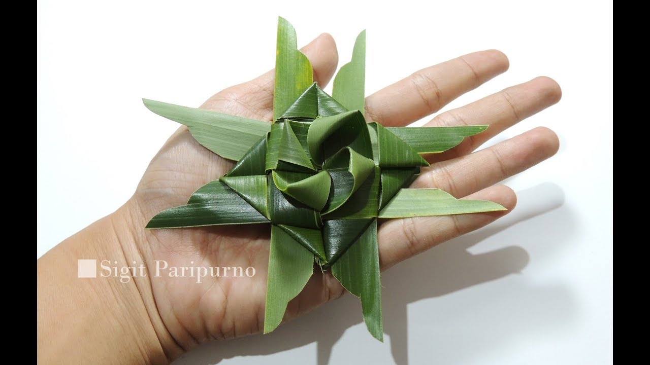 KREASI JANUR - CARA MEMBUAT BUNGA SEKAR TAJI - YouTube