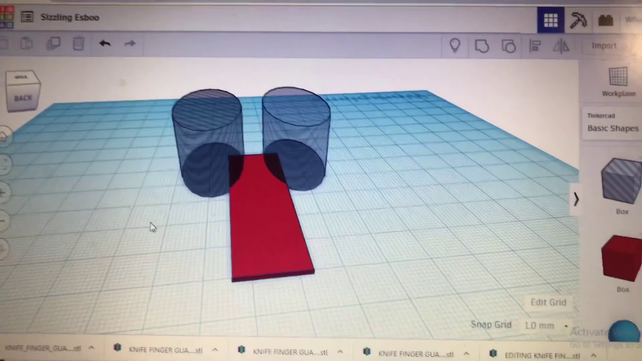 How to make Simple 3D print tinkercad designs SparkMaker SLA scraper tool - YouTube