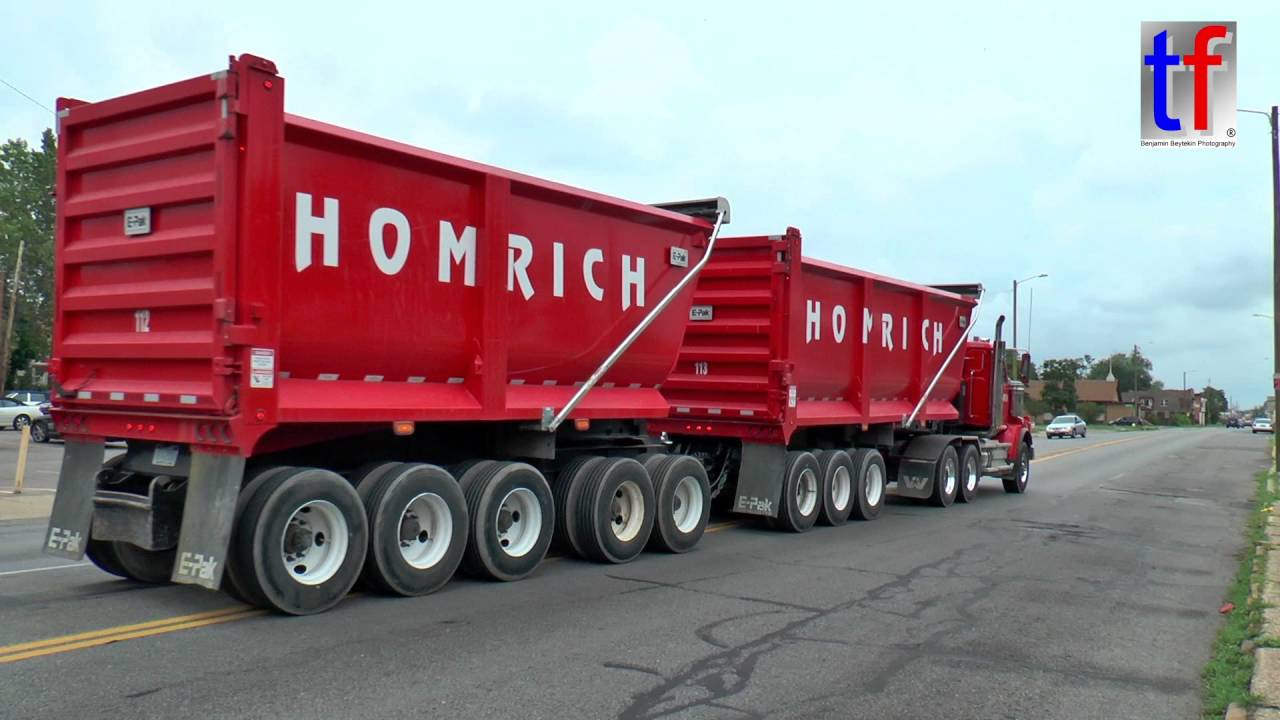 Western Star Tipper Trailer Truck, Homrich, Detroit, USA, 08/15/2016 ...