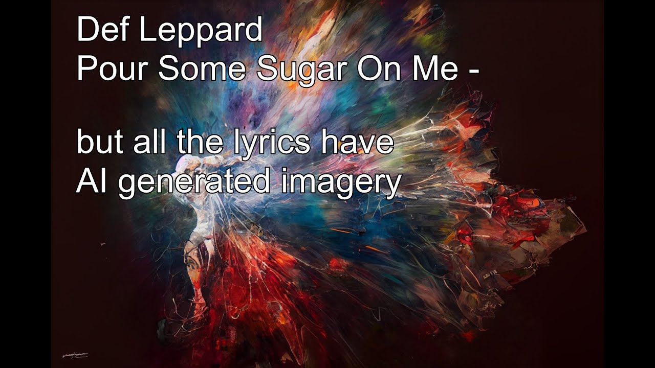 Pour Some Sugar On Me, Def Leppard - but all the lyrics have AI ...