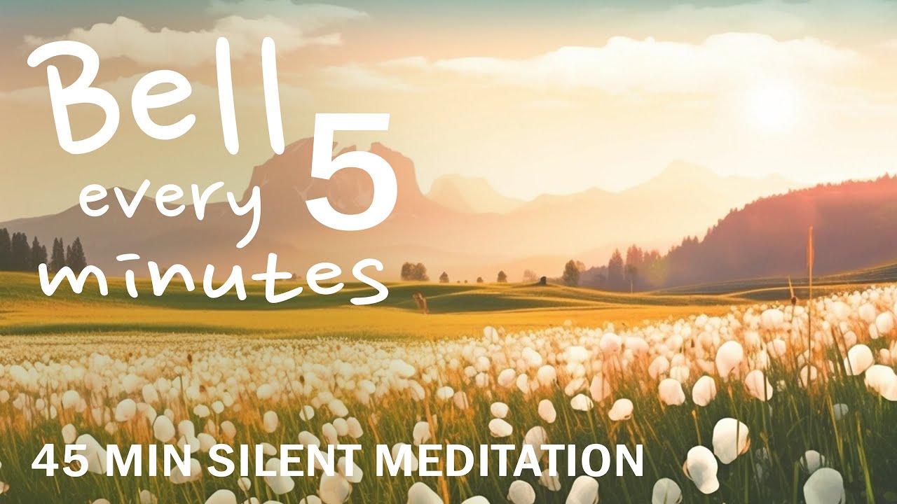 45 minute meditation timer with bell every 5 minutes - unguided ...