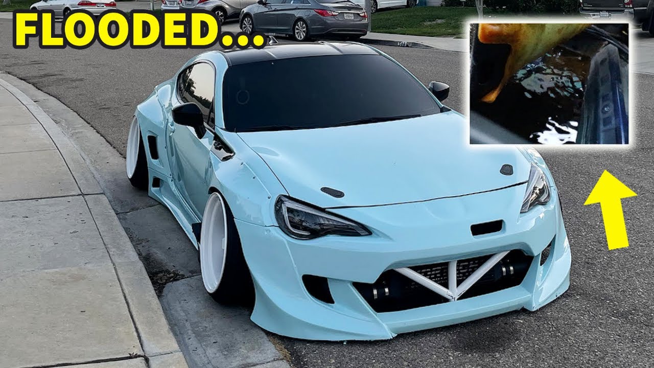 My Lowered Stanced Car Gets FLOODED In Rainstorm… - YouTube