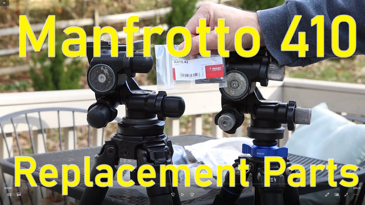 Manfrotto 410 Geared Head OEM Replacement Parts - YouTube