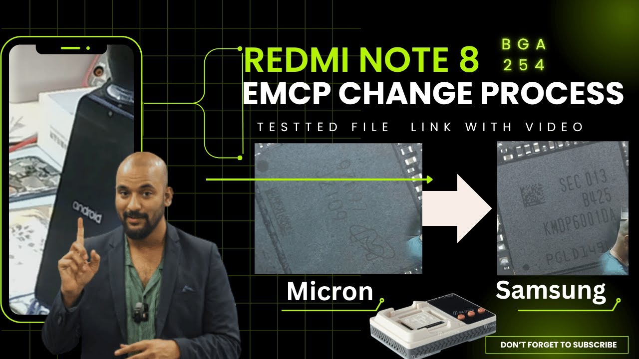 Redmi Note 8 eMCP ( Micron - Samsung ) Change Process Using Flash 64 ...
