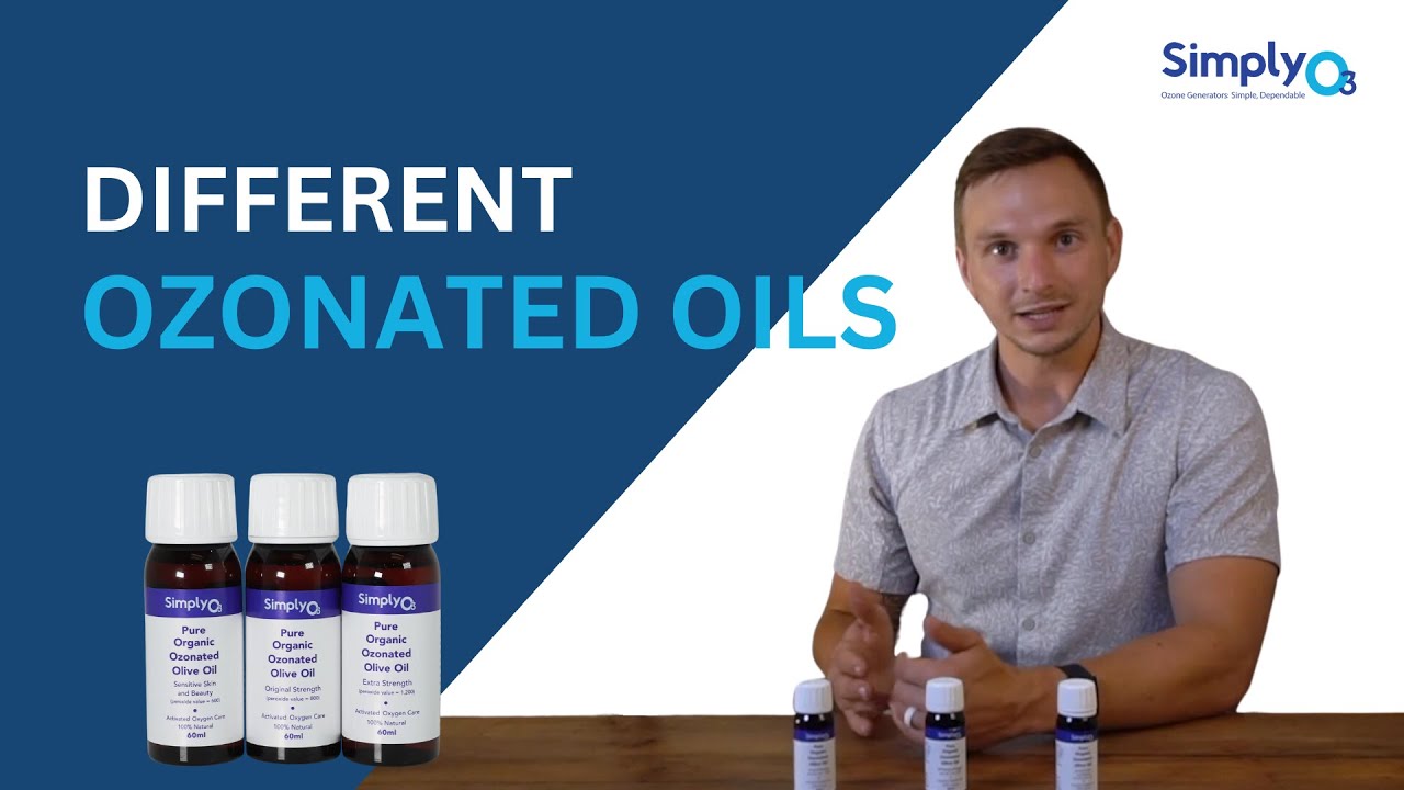 The difference between Simply O3 ozonated olive oils - YouTube