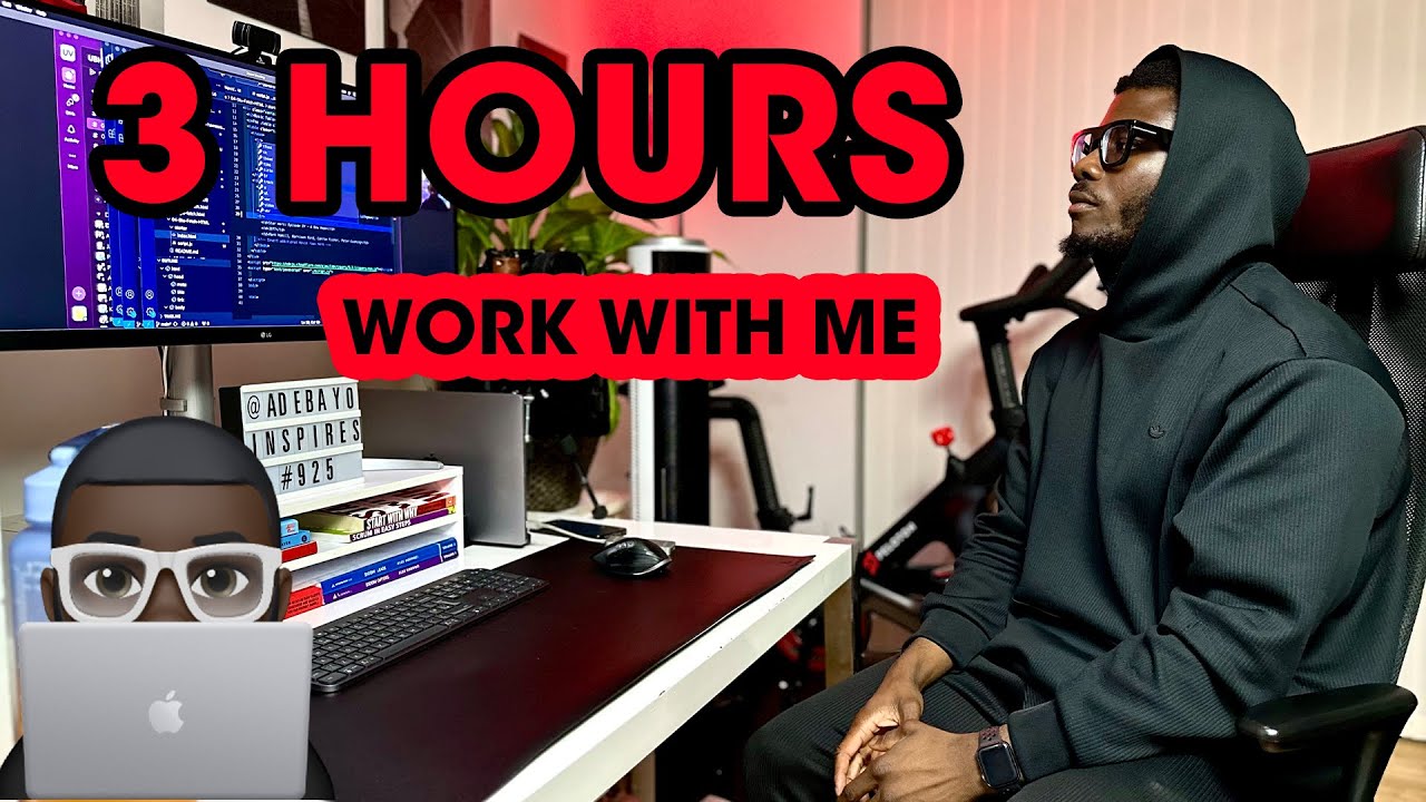 3 Hours Work With Me | Pomodoro 180/15 Timer | Real-Time Productivity ...