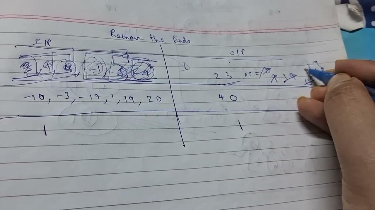 Remove the Ends - CODEFORCES ROUND 1005 (DIV. 2) - YouTube