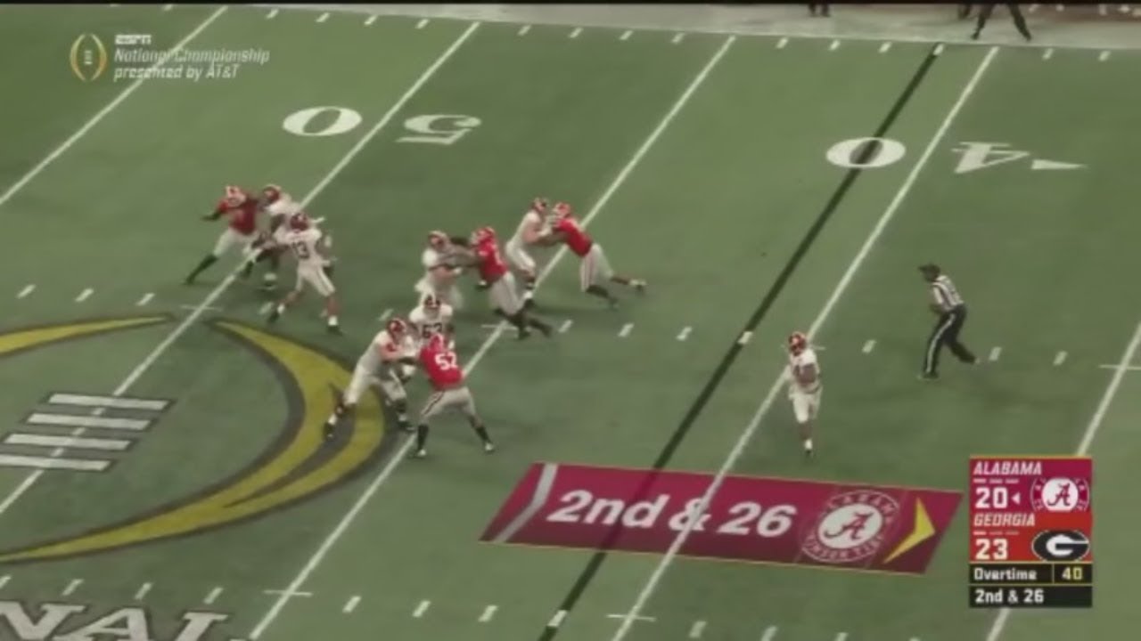 ALABAMA BEATS GEORGIA 26-23 TO WIN NATIONAL CHAMPIONSHIP WITH OVERTIME ...