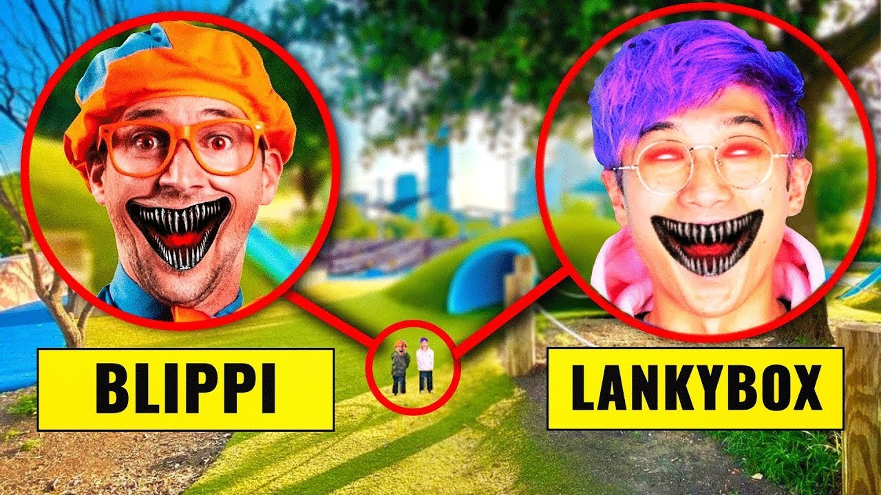 DRONE CATCHES EVIL BLIPPI AND EVIL JUSTIN FROM LANKYBOX IN REAL LIFE ...