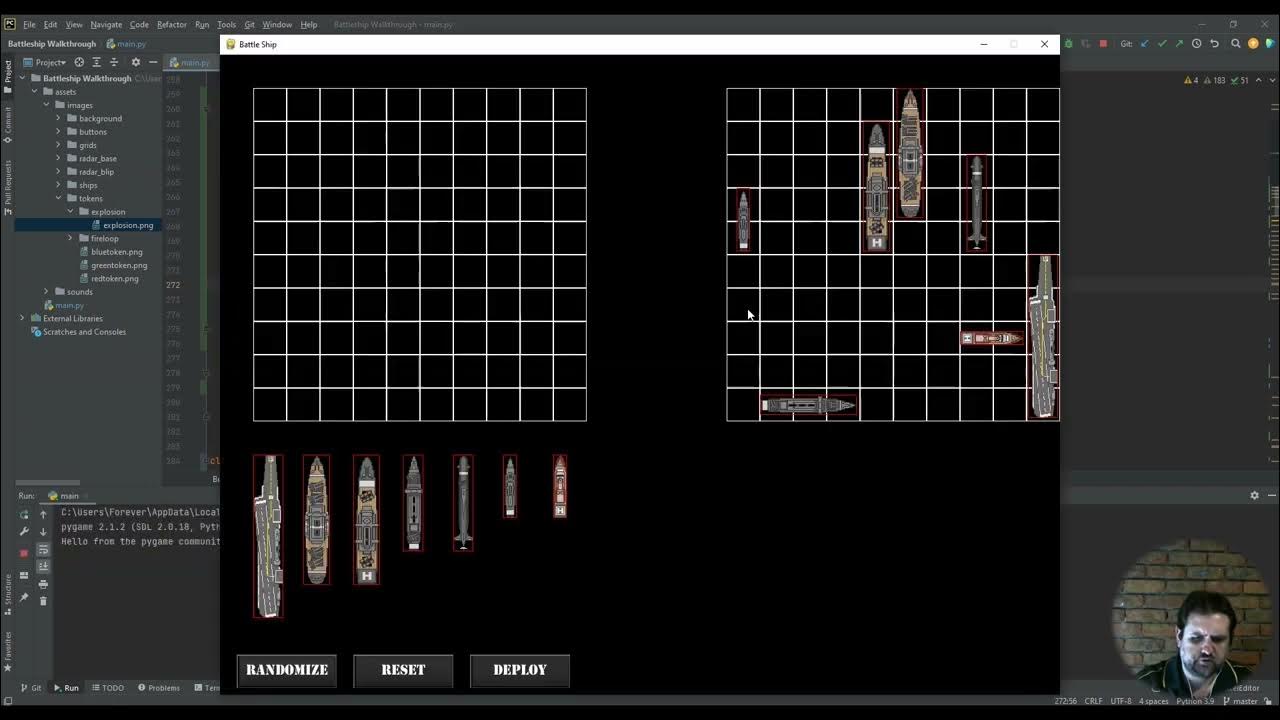 Battleship - Extra Buttons and Radar Scanner | Python | Pygame Module | Programming Beginners ...