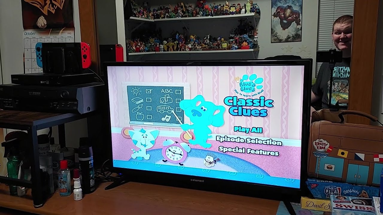 Menu Walkthrough Of Blue's Clues: Classic Clues DVD From 2004 (Back To ...