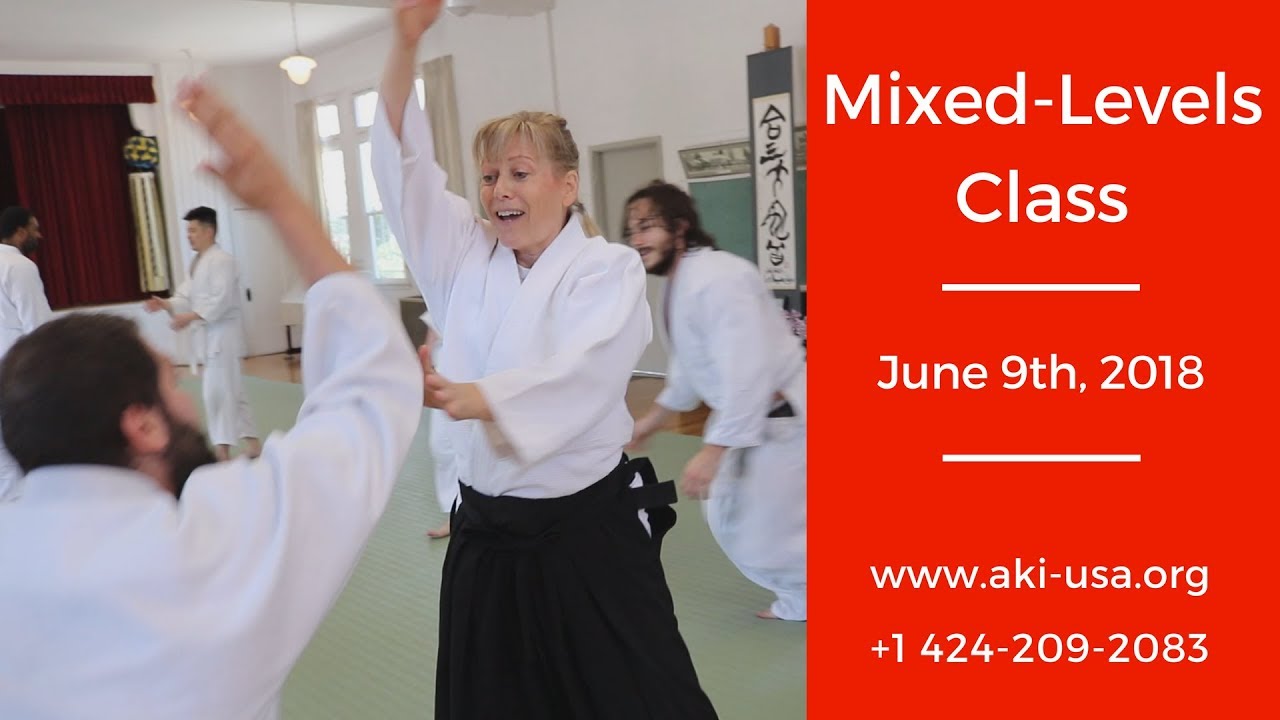 Aikido Kenkyukai Mixed Levels Class June 9th, 2018 - YouTube