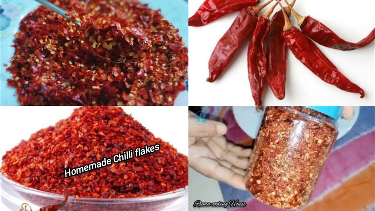 How To Make Chili Flakes At Home।। Home Made Chili 🌶️ Flakes ।। Chili ...
