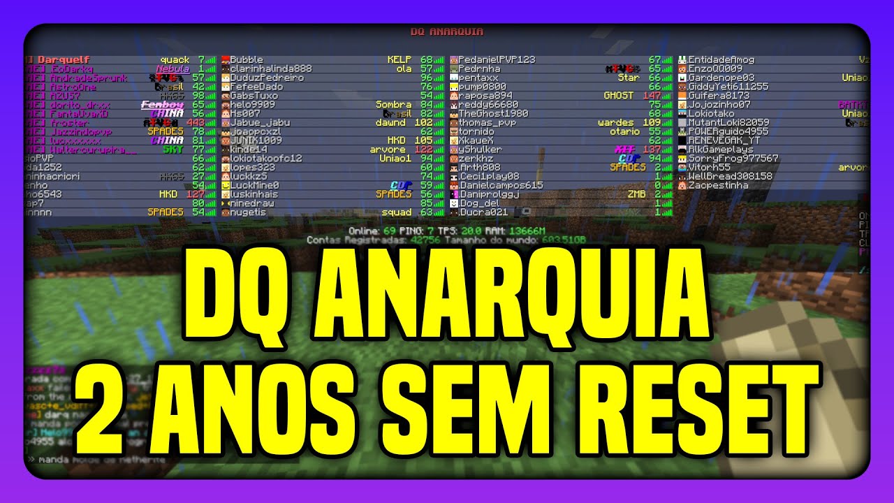 DQ ANARQUIA 2 ANOS - MAIOR SERVIDOR ANARQUICO DO BRASIL - YouTube