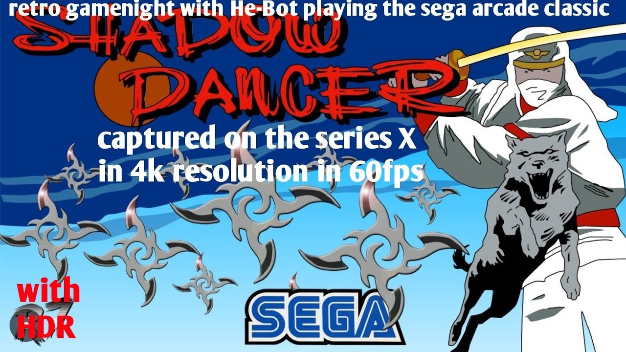 retro Gamenight with He-Bot playing the sega arcade classic shadow dancer on the Xbox series X ...