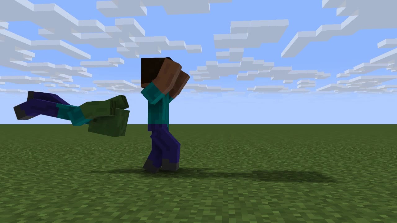 Animation Steve vs Zombie Crack hax 1 0 - YouTube