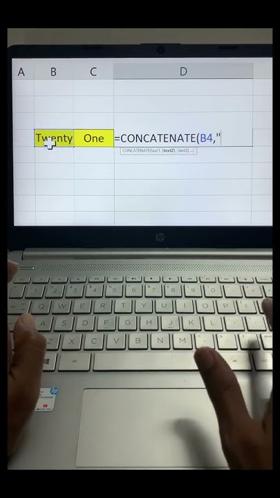 how to use concatenate formula in excel? - YouTube