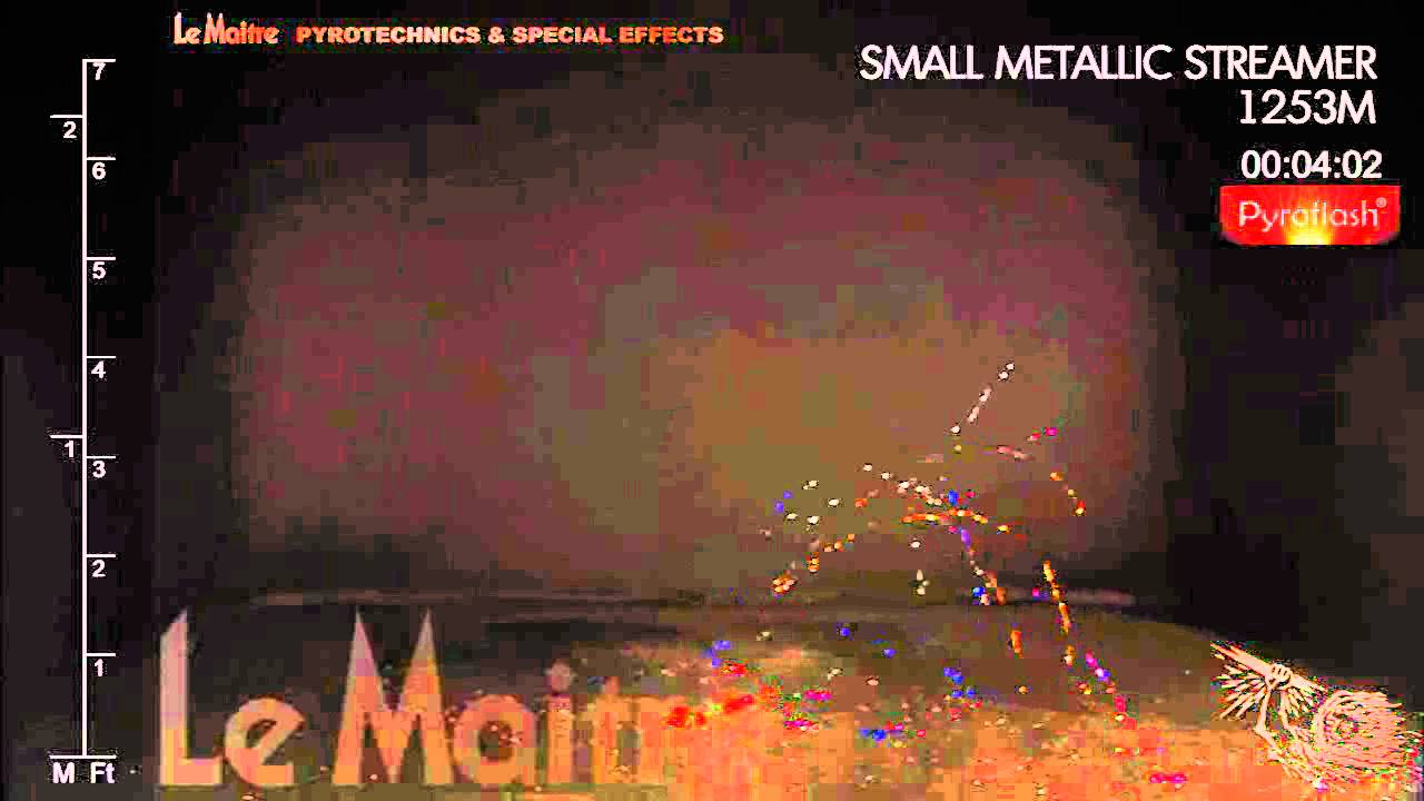 1253M PyroFlash Paper & Metallic Streamers - YouTube