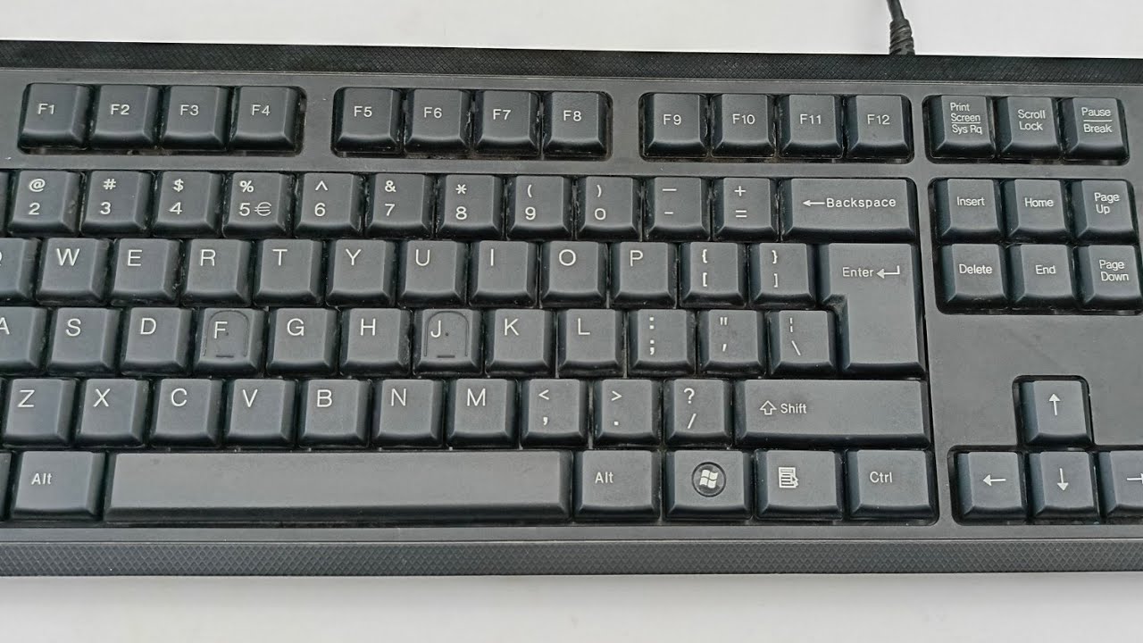 how to clean keyboard at home | keyboard inside dust cleaning - YouTube