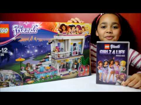 Lego Friends Livi's Pop Star House Playset | Girlz 4 Life DVD | Play & Review