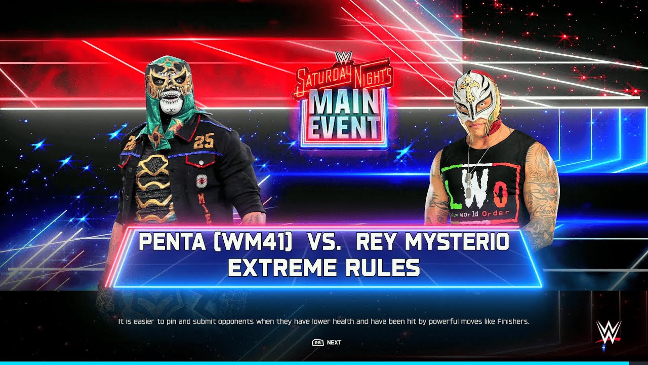 WWE 2K25 — Penta vs. Rey Mysterio — Mask vs. Mask?! - YouTube