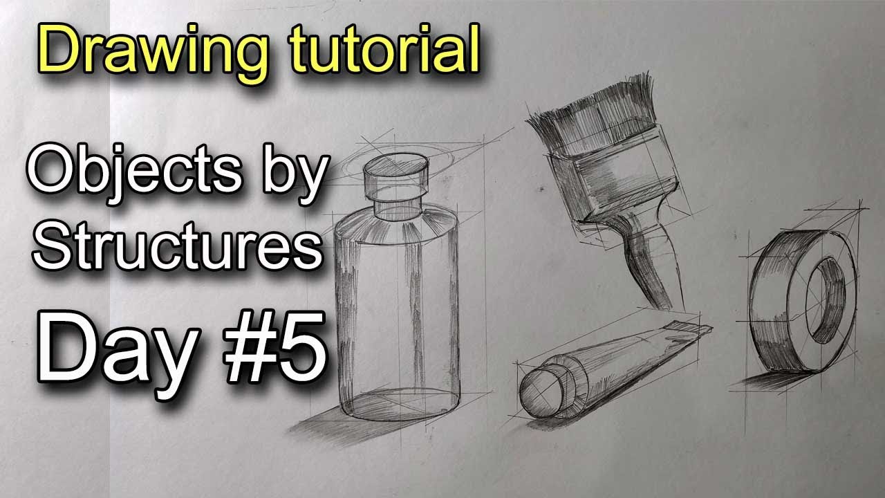 Objects by structures day 5 | drawing by structures@SatishArtGallery ...
