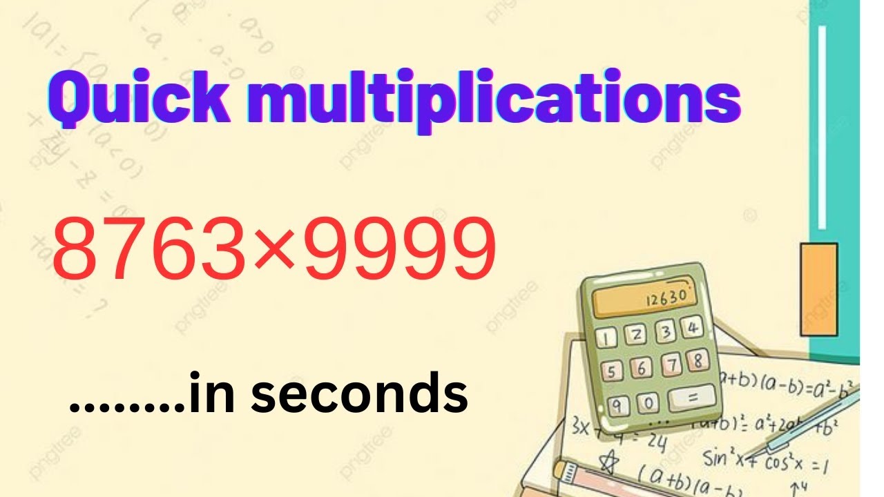 quick multiplication process.4 digits. maths always easy - YouTube