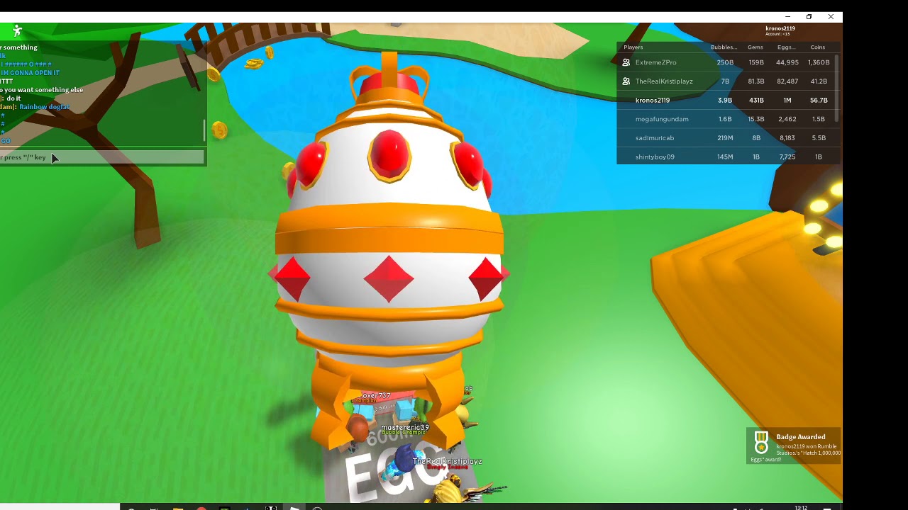 (READ DESC) Bgs NEW UPDATE 600M EGG AND 1 MILLION EGGS HATCHED - YouTube