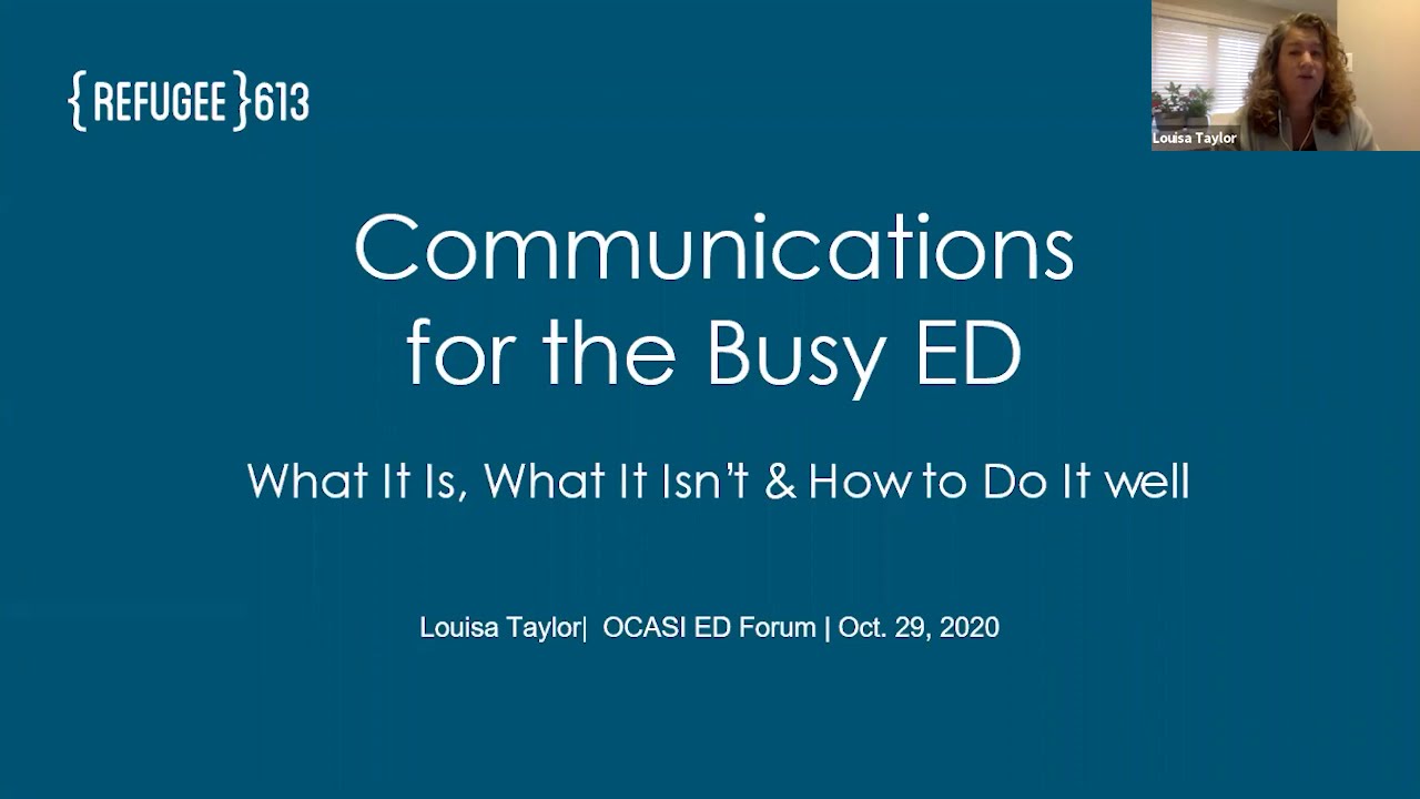 Communication For The Busy ED: What it is, what it isn't, and how to do ...