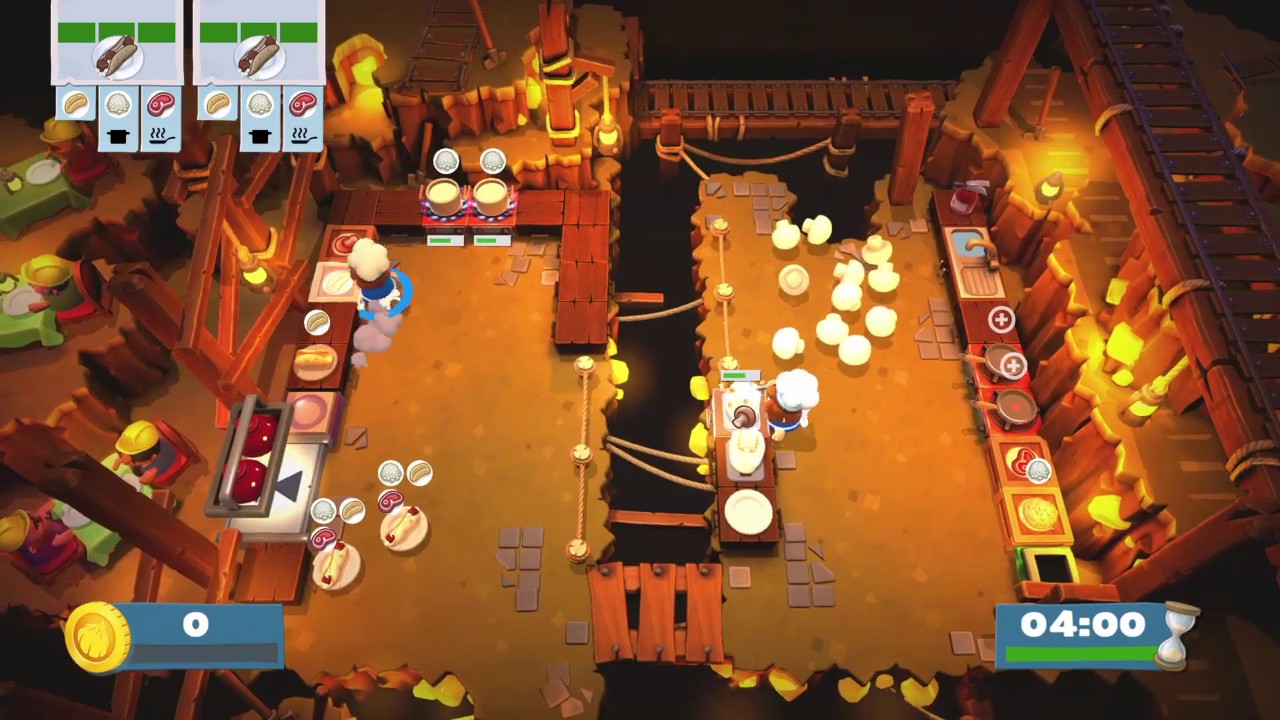Overcooked 2: Level 2-4 (Solo 3,736 Highscore) - YouTube