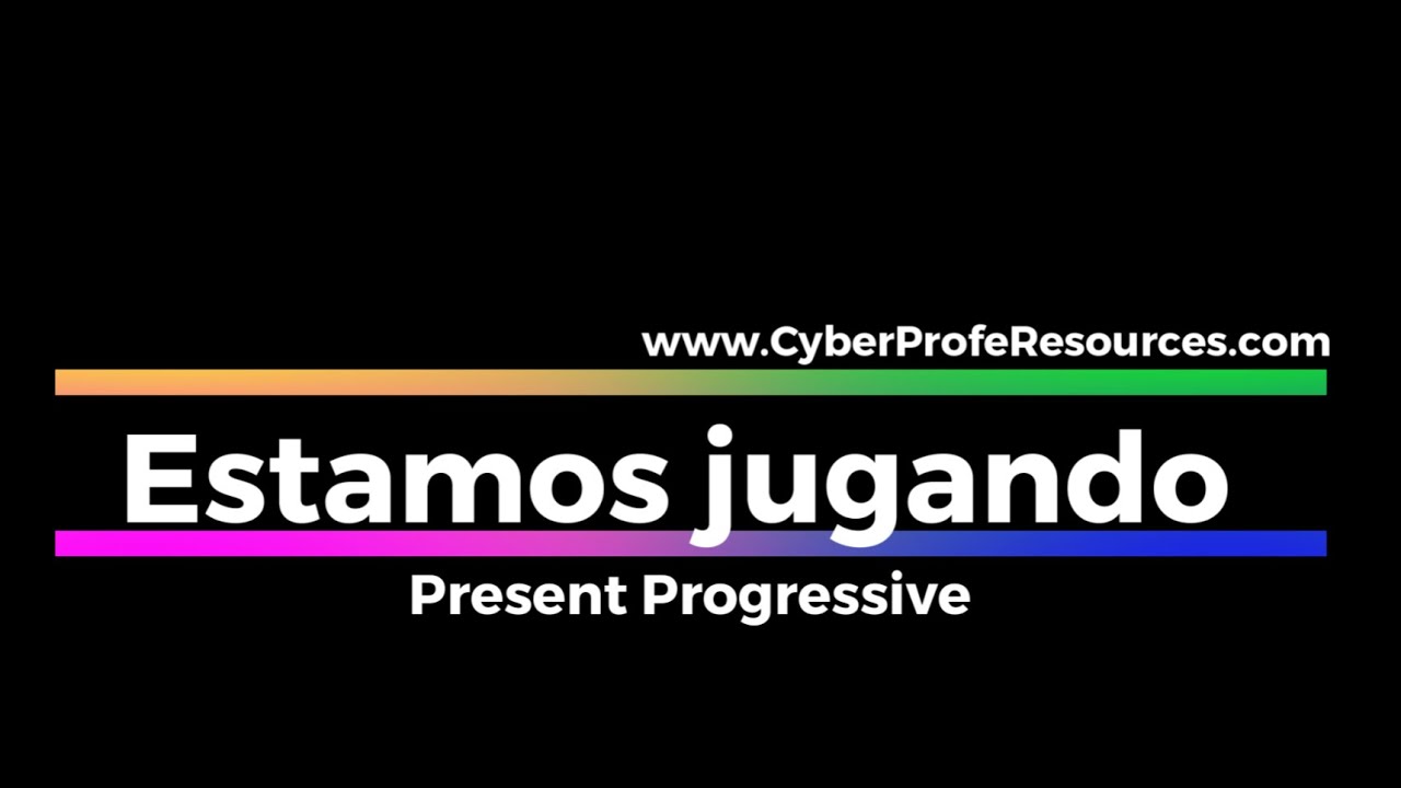 Estamos Jugando: Unit 29 (Spanish Present Progressive) - YouTube