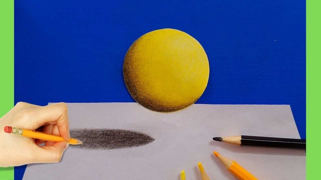 Amazing 3D Drawing Trick | 3D Floating Ball Trick Art - YouTube
