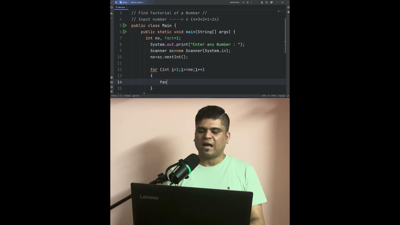 Find Factorial of a Number Program in Java || Factorial Number Program || Java Programs - YouTube