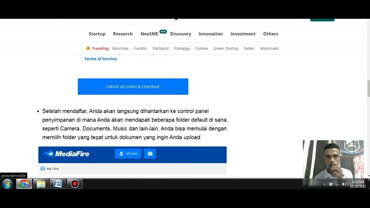 UTS CLOUD COMPUTING TENTANG CARA MENGGUNAKAN APLIKASI MEDIARE - YouTube