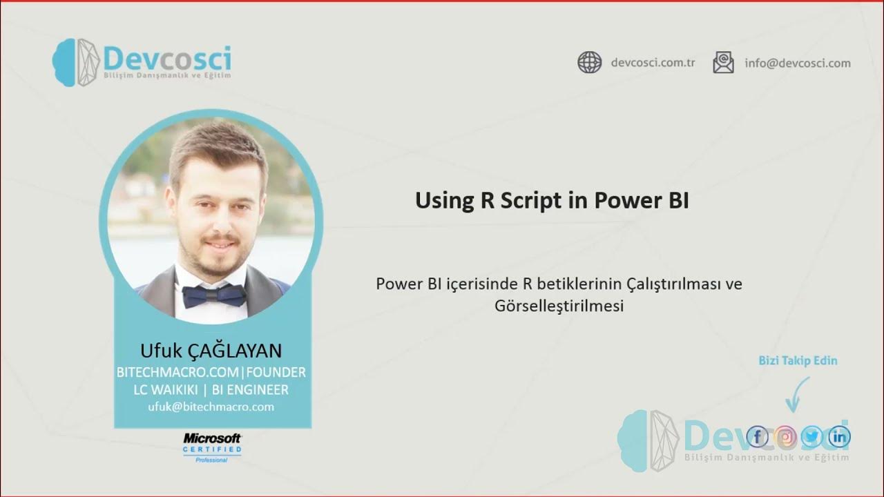 Using R Script in Power BI (Data Revolution 2021 Web Seminerleri) - YouTube