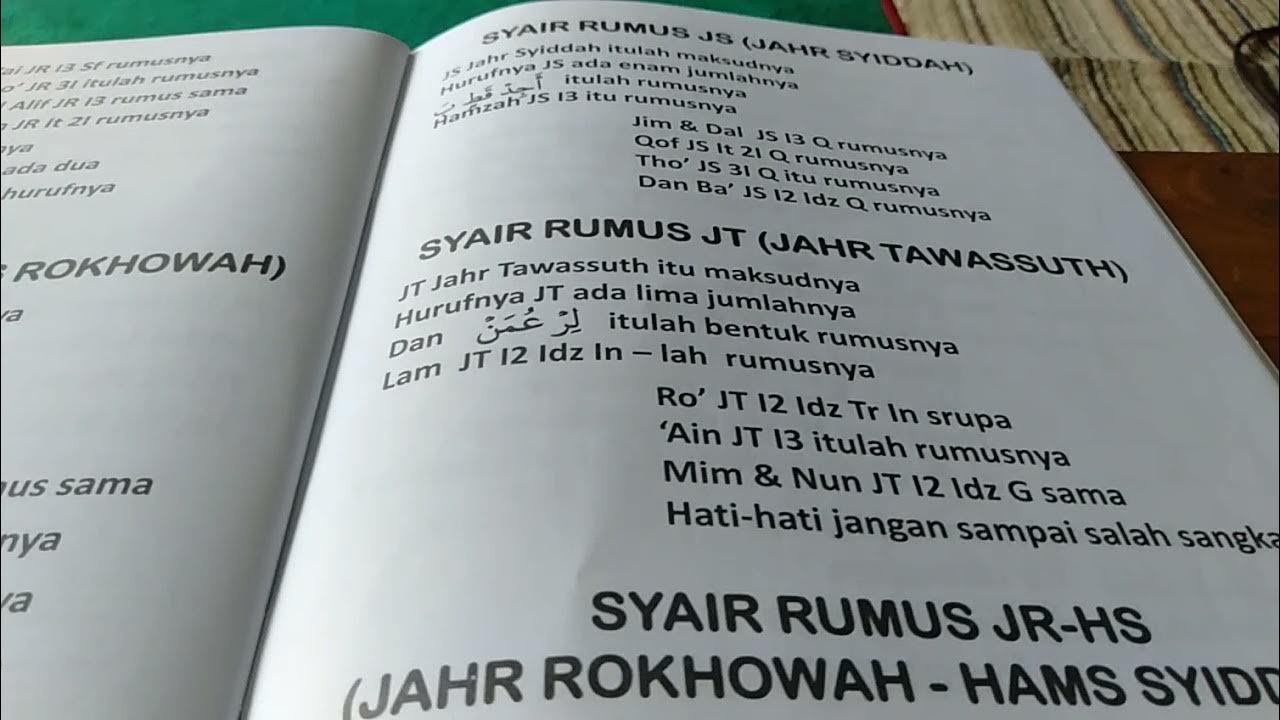 Syair Rumus JT (Jahr - Tawassuth) LKSA Insan Kamil - YouTube