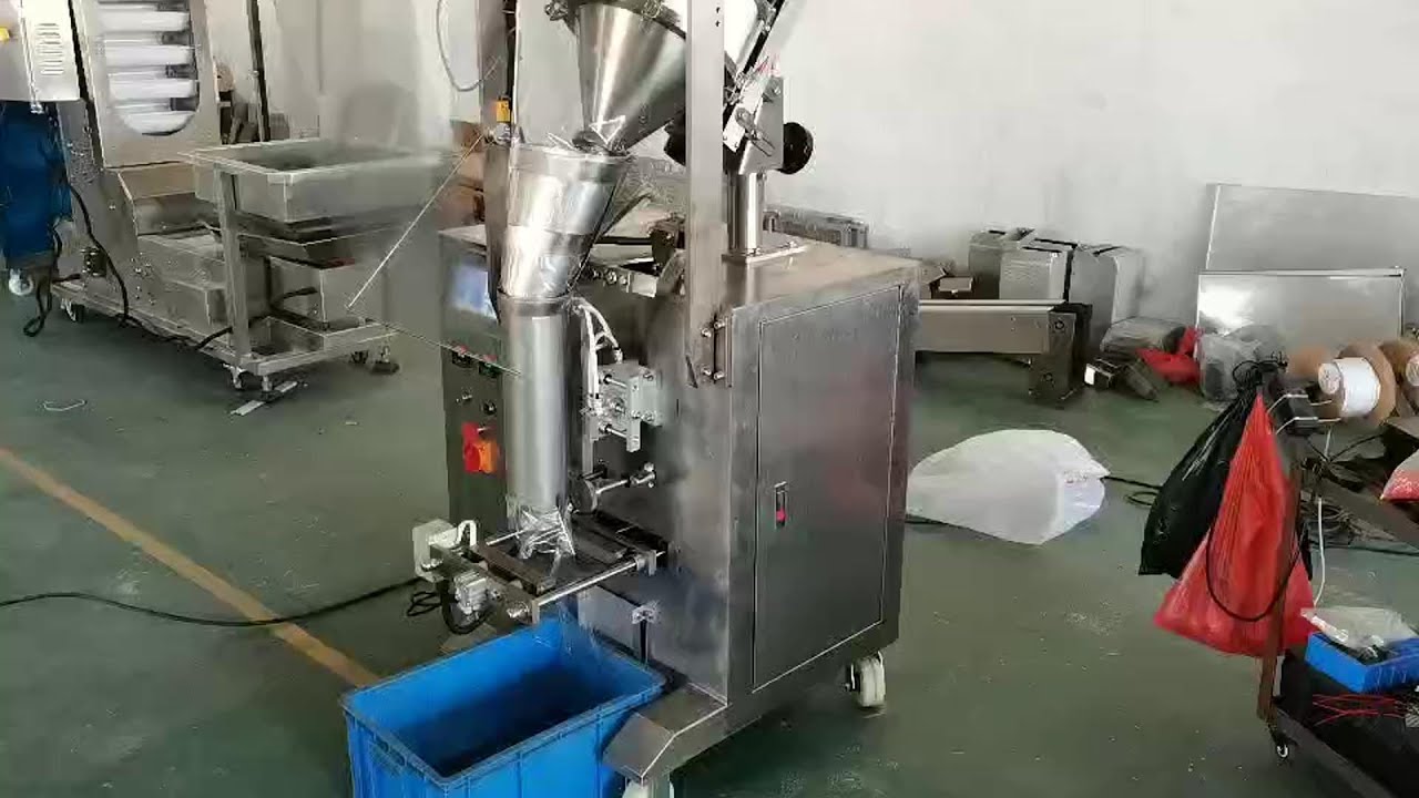 Powder packaging machine-500g powder packaging demonstration，packaging ...