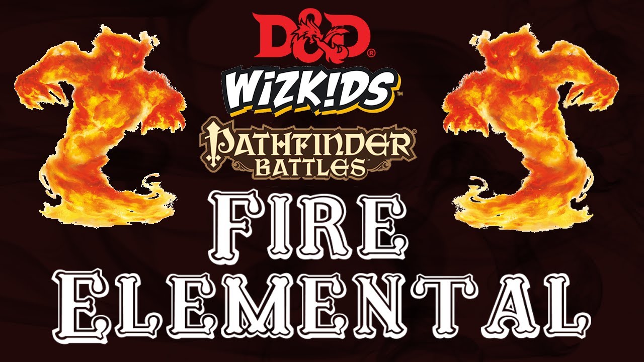 Fire Elemental Mini | Unboxing & Painting WizKids Pathfinder Fire ...