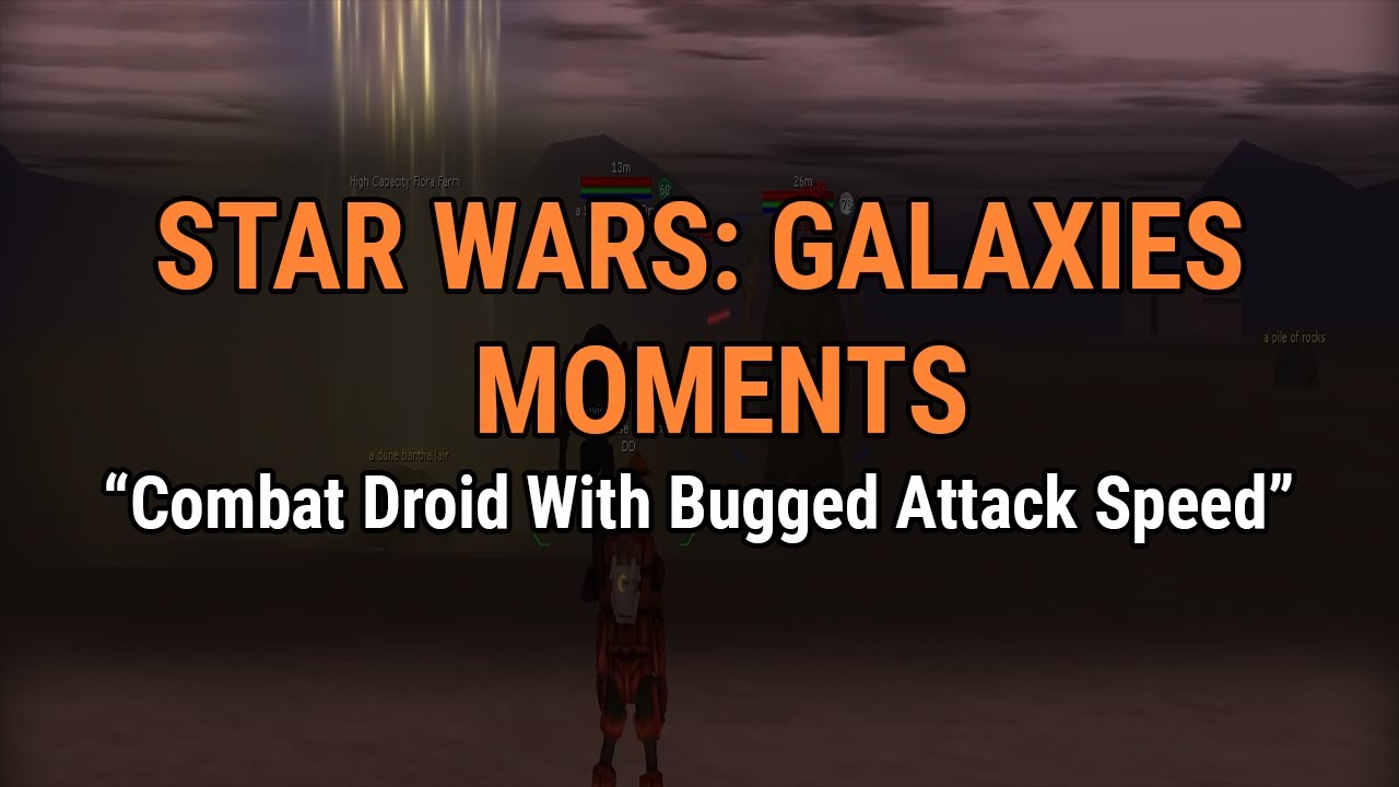 Combat Droid With Bugged Attack Speed - Star Wars: Galaxies - YouTube