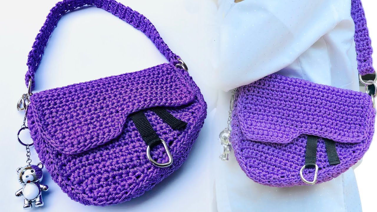 Crochet Dior Saddle Bag Tutorial - YouTube