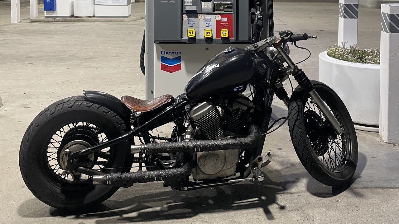 My First Bobber Motorcycle !! - YouTube