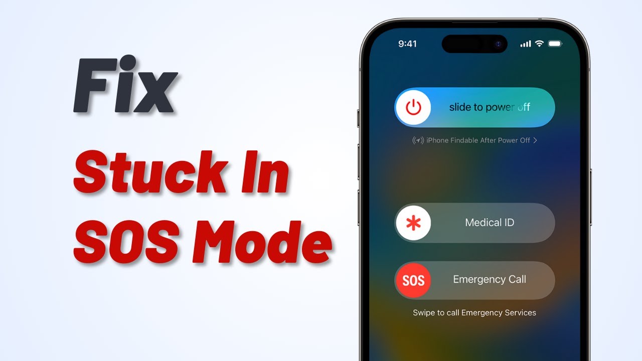 Fix iPhone Stuck on Emergency SOS Screen Issue - YouTube